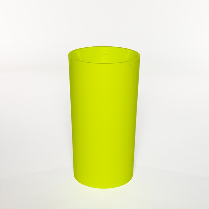 Blu Bathworks- blu•stone round freestanding pedestal - Modern Design
